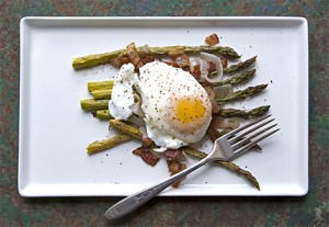 A quick, easy* spring lunch: Roasted Asparagus with Poached Eggs and ...